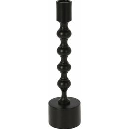 Home Styling - Kerzenständer, schwarz, Aluminium, 23 cm