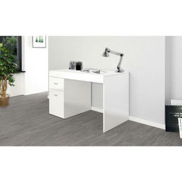 Dmora - Schreibtisch Daucell, Linearer Schreibtisch mit PC-Halterung, Mehrzweck-Bürotisch, Platzsparender Schreibtisch, 100% Made in Italy, cm