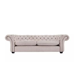 JVmoebel Sofa Designer Tauper Chesterfield Viersitzer Luxus Textil Polster Couch