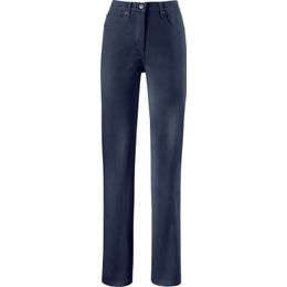 Damen 5-Pocket-Jeans mit Stretch-Anteil dark blue, Größe 96