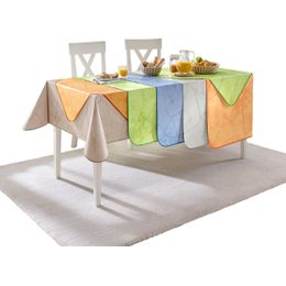 unisex Tischdecke hellgrau, Größe 80x80 cm - Mitteldecke
