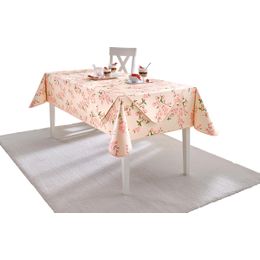 unisex Tischdecke ros&eacute;, Gr&ouml;&szlig;e 80x80 cm - Mitteldecke