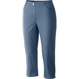 Damen Caprijeans mit Nieten-Verzierung blue-bleached, Größe 54