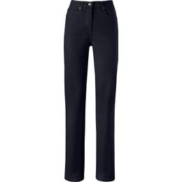 Damen 5-Pocket-Jeans mit Stretch-Anteil black-denim, Gr&ouml;&szlig;e 92