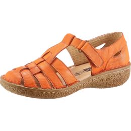 Loretta Damen Klettschuh orange, Gr&ouml;&szlig;e 42