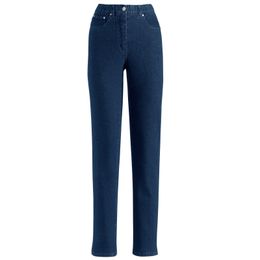 WITT Damen 5-Pocket-Jeans mit innenliegendem Dehnbund, dark blue, Gr&ouml;&szlig;e 21