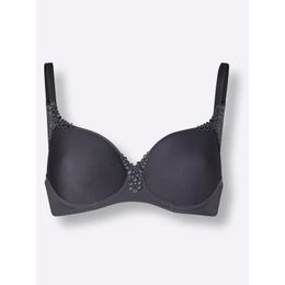 Viania Damen T-Shirt-BH mit B&uuml;gel mit Spacer-Cups, anthrazit, Gr&ouml;&szlig;e 100C