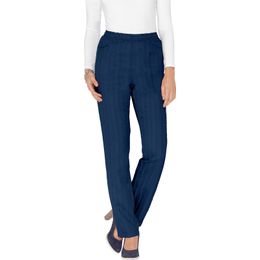 Damen Hose in Seersucker-Qualit&auml;t marine, Gr&ouml;&szlig;e 42