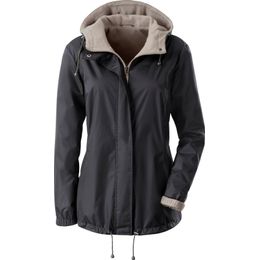 Damen Funktionsjacke mit Innentasche, kn&ouml;pfbar schwarz, Gr&ouml;&szlig;e 38