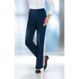 Damen B&uuml;gelfaltenhose in Schlupfform marine, Gr&ouml;&szlig;e 20