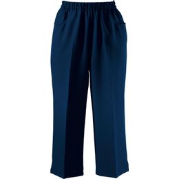 Damen Caprihose mit Bügelfalte marine, Größe 38