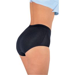 Sloggi Damen Slip mit zweilagigem Frotteezwickel schwarz, Gr&ouml;&szlig;e 44