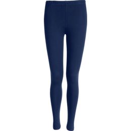 Damen Leggings mit Rundum-Dehnbund marine, Gr&ouml;&szlig;e 56