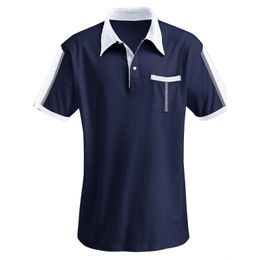 WITT Herren Poloshirt, marine-wei&szlig;, Gr&ouml;&szlig;e 56/58