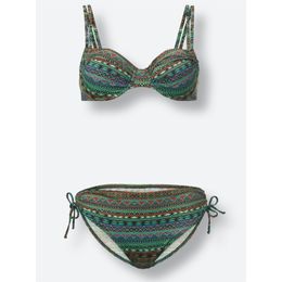 feel good Damen Bikini im Ethno-Stil, apfel-gemustert, Gr&ouml;&szlig;e 40B