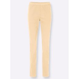 WITT Damen Jeggings in schmaler Form, vanille, Gr&ouml;&szlig;e 52