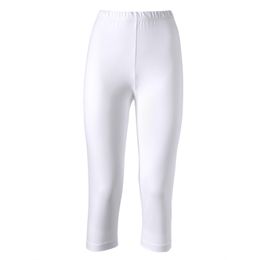 WITT Damen Caprileggings mit Rundum-Dehnbund, wei&szlig;, Gr&ouml;&szlig;e 42