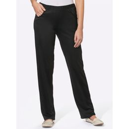WITT Damen Jerseyhose mit seitlichen Taschen, schwarz, Gr&ouml;&szlig;e 54