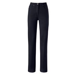 WITT Damen 5-Pocket-Jeans mit Stretch-Anteil, black-denim, Gr&ouml;&szlig;e 96
