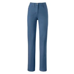 WITT Damen 5-Pocket-Jeans mit Stretch-Anteil, blue-bleached, Gr&ouml;&szlig;e 215