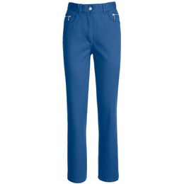 WITT Damen 5-Pocket-Jeans, blue-stone-washed, Gr&ouml;&szlig;e 195
