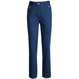 WITT Damen 5-Pocket-Jeans gerade geschnitten, dark blue, Gr&ouml;&szlig;e 185