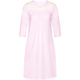 Ascafa Damen Nachthemd mit Satin-Einsatz, mint, Gr&ouml;&szlig;e 36/38