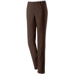 Stehmann Comfort line Damen Hose mit Dehnbund, Viskose-Qualit&auml;t, braun, Gr&ouml;&szlig;e 22