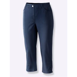 WITT Damen Caprijeans mit Nieten-Verzierung, blue-stone-washed, Gr&ouml;&szlig;e 19