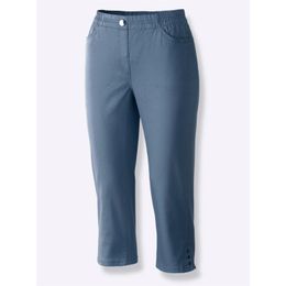 WITT Damen Caprijeans mit Nieten-Verzierung, blue-bleached, Gr&ouml;&szlig;e 44
