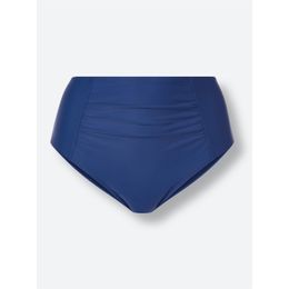 feel good Damen Bikini-Slip mit Raffung, royalblau, Gr&ouml;&szlig;e 52