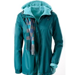 WITT Damen Funktionsjacke mit Innentasche, kn&ouml;pfbar, petrol, Gr&ouml;&szlig;e 23
