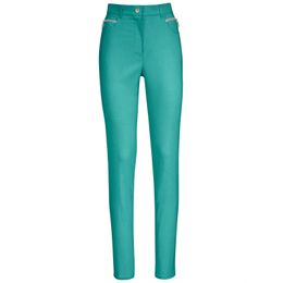 Stehmann Comfort line Damen Stretch-Hose mit Zier-Taschen vorne, smaragdgr&uuml;n, Gr&ouml;&szlig;e 84