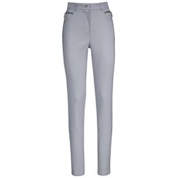Stehmann Comfort line Damen Stretch-Hose mit Zier-Taschen vorne, grau, Gr&ouml;&szlig;e 76