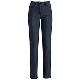 WITT Damen 5-Pocket-Jeans mit Hell-Dunkel-Effekt, dark blue, Gr&ouml;&szlig;e 40