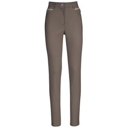 Stehmann Comfort line Damen Stretch-Hose mit Zier-Taschen vorne, taupe, Gr&ouml;&szlig;e 72
