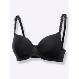 Viania Damen T-Shirt-BH mit B&uuml;gel , aus Spacer-Material, schwarz, Gr&ouml;&szlig;e 95F