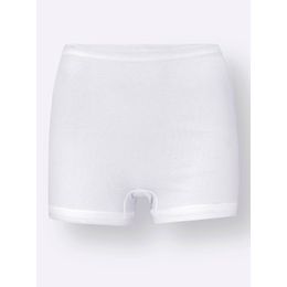 WITT Damen Pagenschl&uuml;pfer mit Ripp-B&uuml;ndchen, wei&szlig;, Gr&ouml;&szlig;e 46