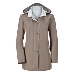 WITT Damen Funktionsjacke wind- und wasserabweisend, taupe, Gr&ouml;&szlig;e 25