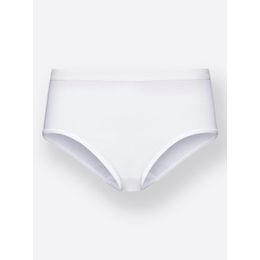 Speidel Damen Slip mit Schriftzug am Bund, wei&szlig;, Gr&ouml;&szlig;e 42