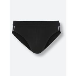 Schiesser Herren Slip, schwarz, Gr&ouml;&szlig;e 7