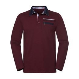 Catamaran Herren Langarm-Shirt, bordeaux, Gr&ouml;&szlig;e 44/46