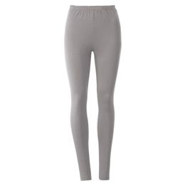 feel good Damen Leggings, grau-meliert, Gr&ouml;&szlig;e 24/25