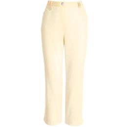 COSMA Damen 7/8-Hose schmutzabweisend und knitterarm, hellgelb, Gr&ouml;&szlig;e 19