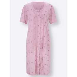 w&auml;schepur w&auml;schepur Damen Nachthemd mit Biesen- und Spitzen-Deko, ros&eacute;-bedruckt, Gr&ouml;&szlig;e 36/38