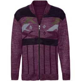 WITT Herren Strickjacke, bordeaux, Gr&ouml;&szlig;e 46