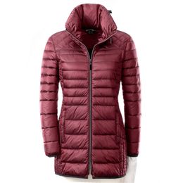 WITT Damen Steppjacke mit dezentem Glanz, bordeaux, Gr&ouml;&szlig;e 36