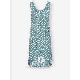WITT Damen Freizeitkleid mit Tupfen-Muster, jade-gemustert, Gr&ouml;&szlig;e 38