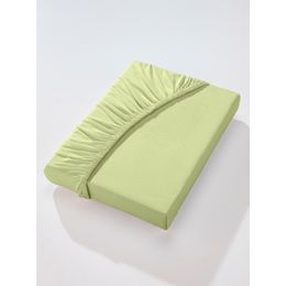 Biberna Spannbetttuch, lindgrün, Größe 1 St. 180x200 - 200x220 cm