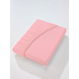 w&auml;schepur w&auml;schepur Betttuch, ros&eacute;, Gr&ouml;&szlig;e 1 St. 180x200 - 200x220 cm
